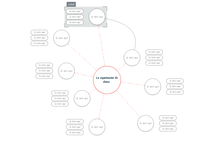 La organizacion de datos - Mind Map